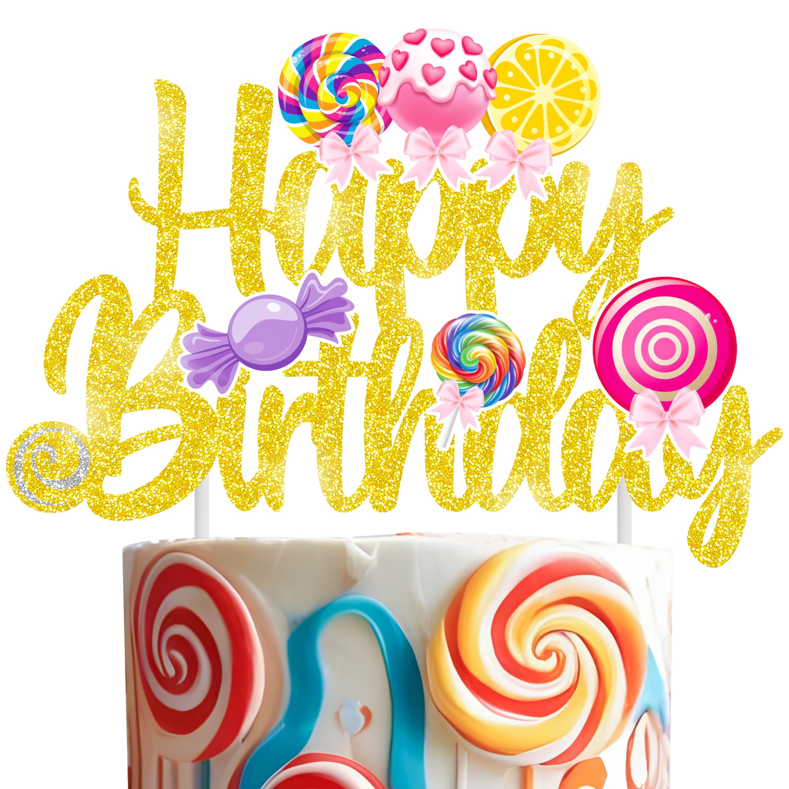 Lollipop Cake FEV6 Topper Candy Party Supplies Candyland Party ...