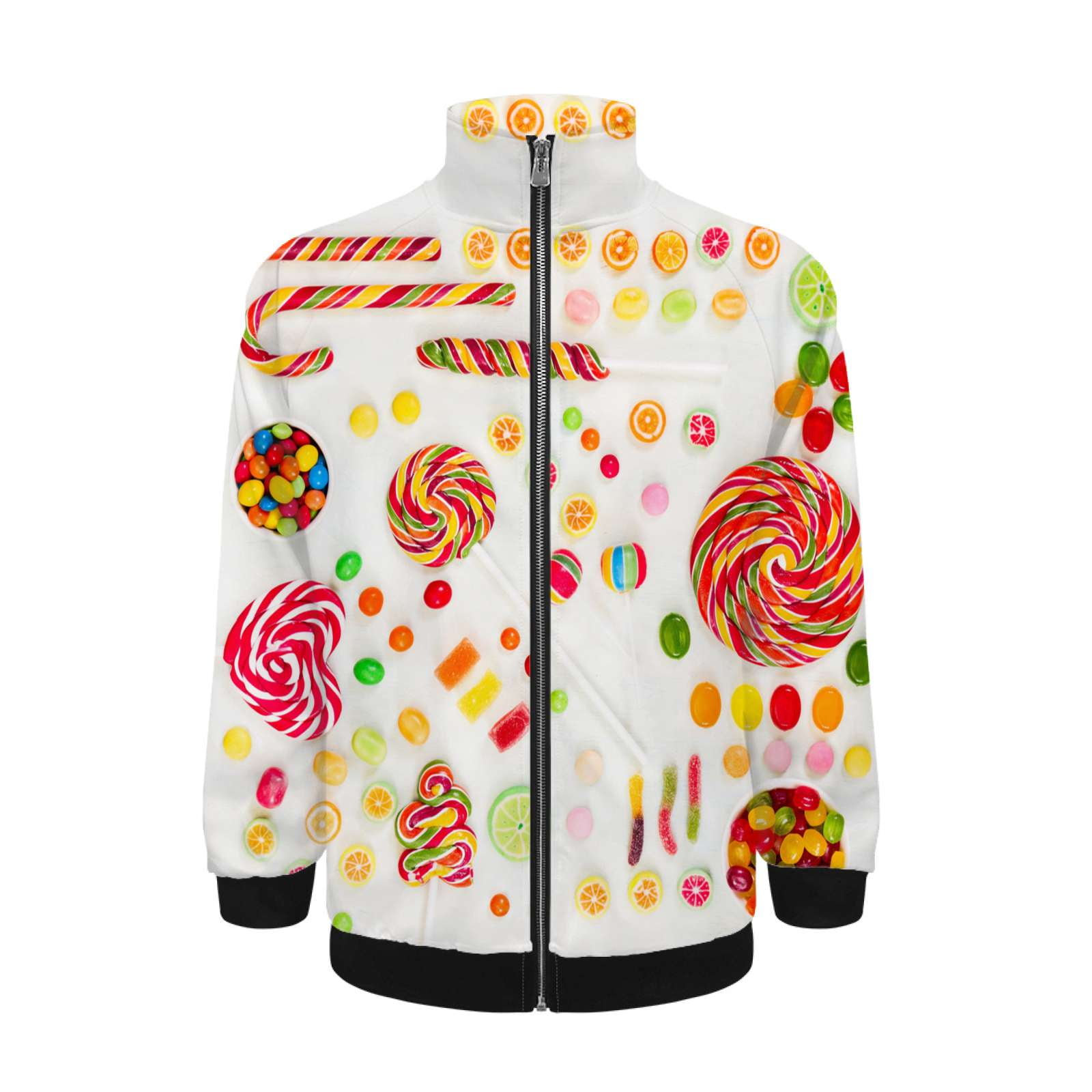 Lollipop Food Candy Jacket Men's Street Cool Long Sleeves Coat ...