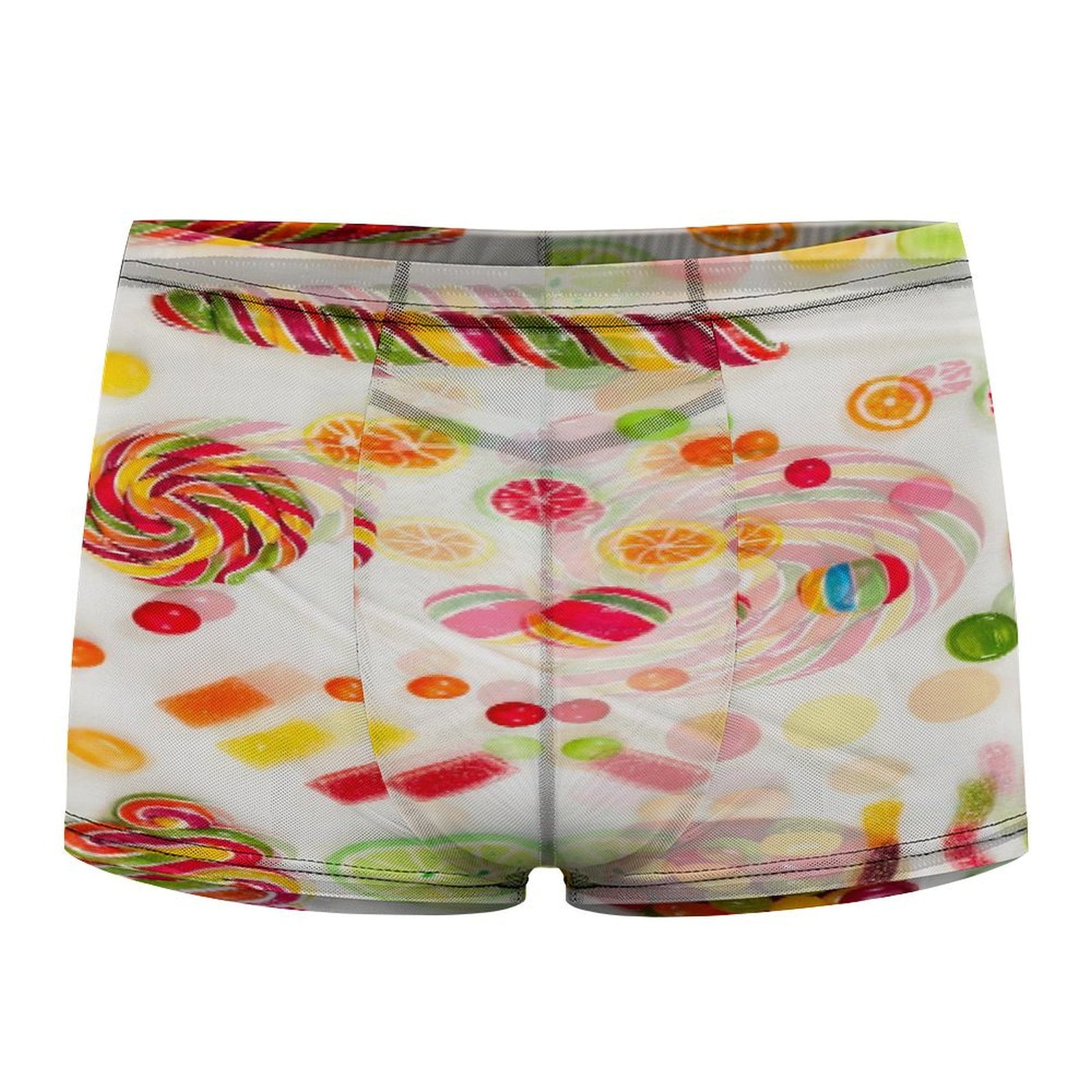 Lollipop Food Candy Men's Mesh Boxer Briefs Cooling Breathable Sports ...