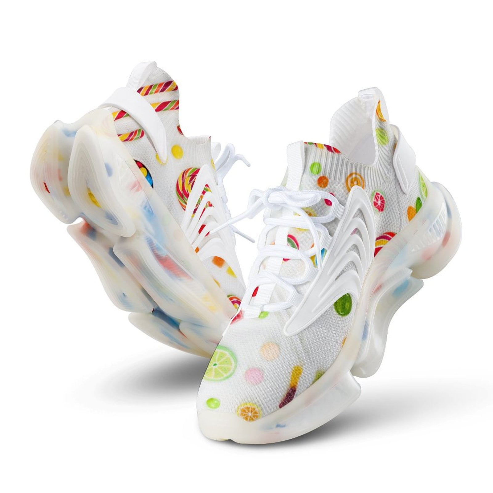 Lollipop Food Candy Walking Shoes for Men Woman Lightweight Tennis ...