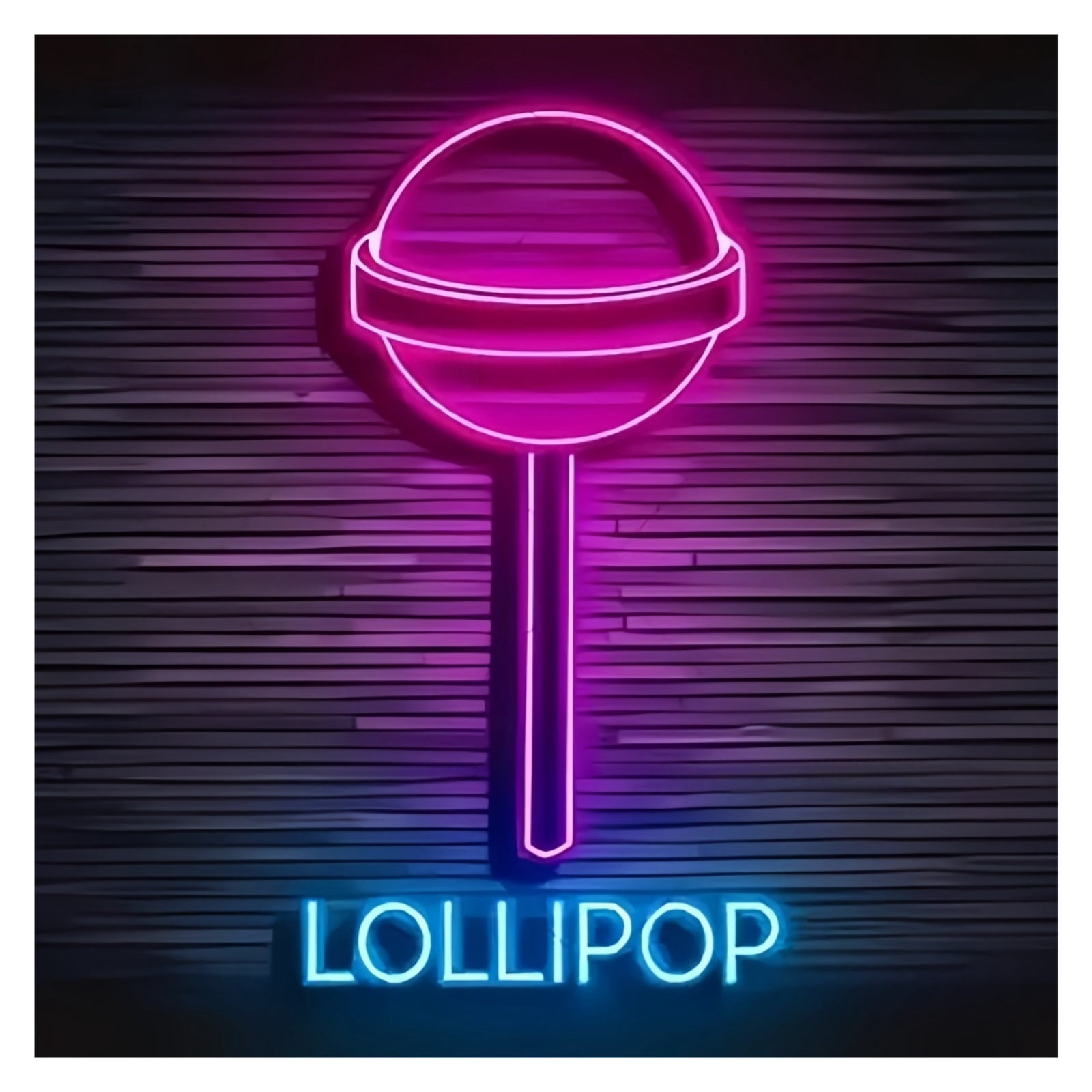 Lollipop Neon Sign USB Powered Adjustable Brightness Neon Lights ...