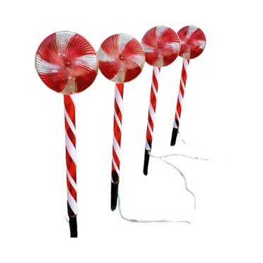 Walmart Xmas Pathway LED Decor Lights, 28inch, Waterproof, Lollipop ...
