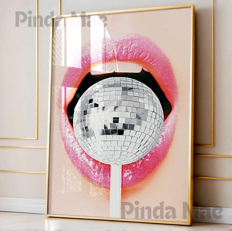 Lollipop Pop Art Decoration, Modern Wall Art Prints Digital, Trendy ...