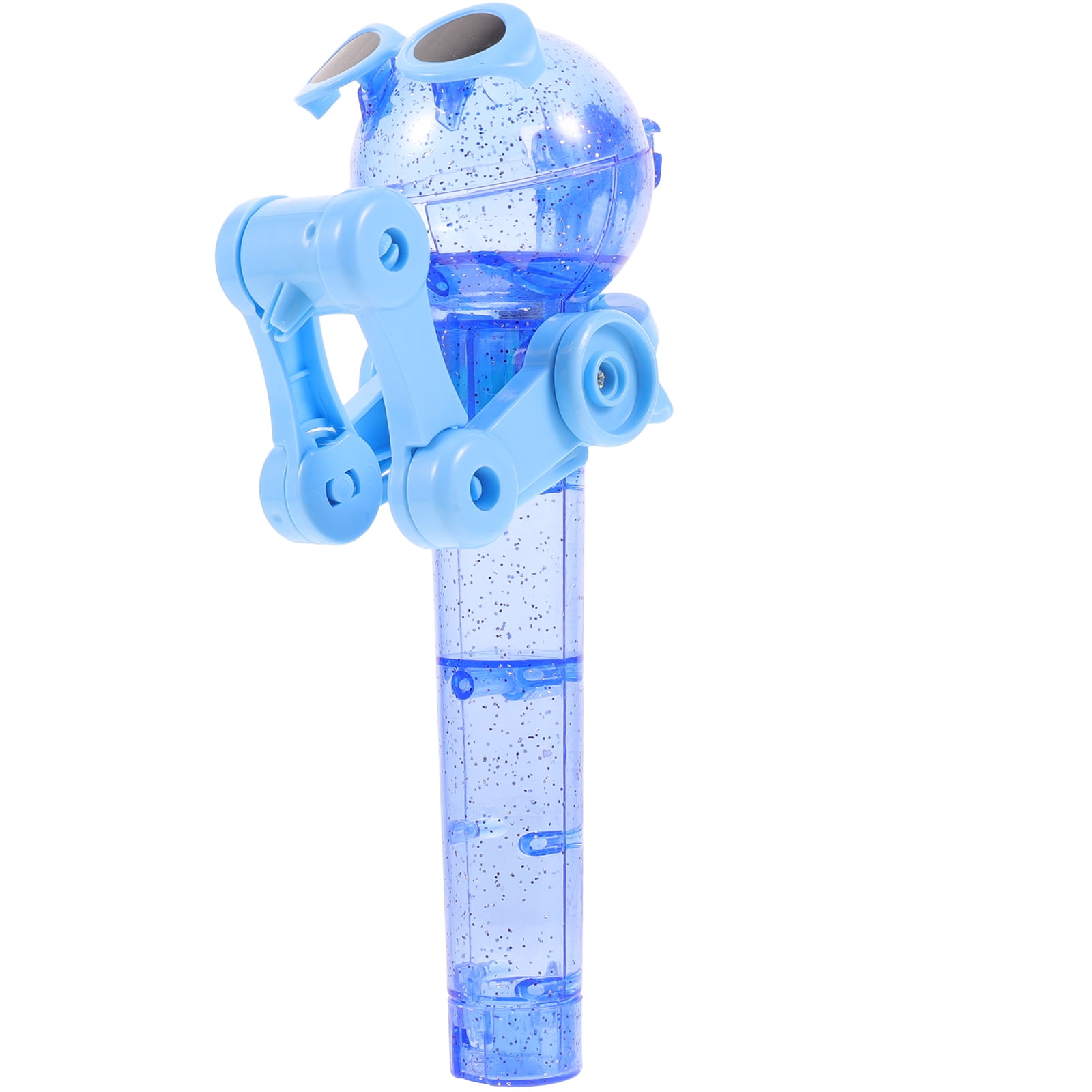 Blue Plastic Lollipop Holder Toy for Kids with Cartoon Robot Design and ...