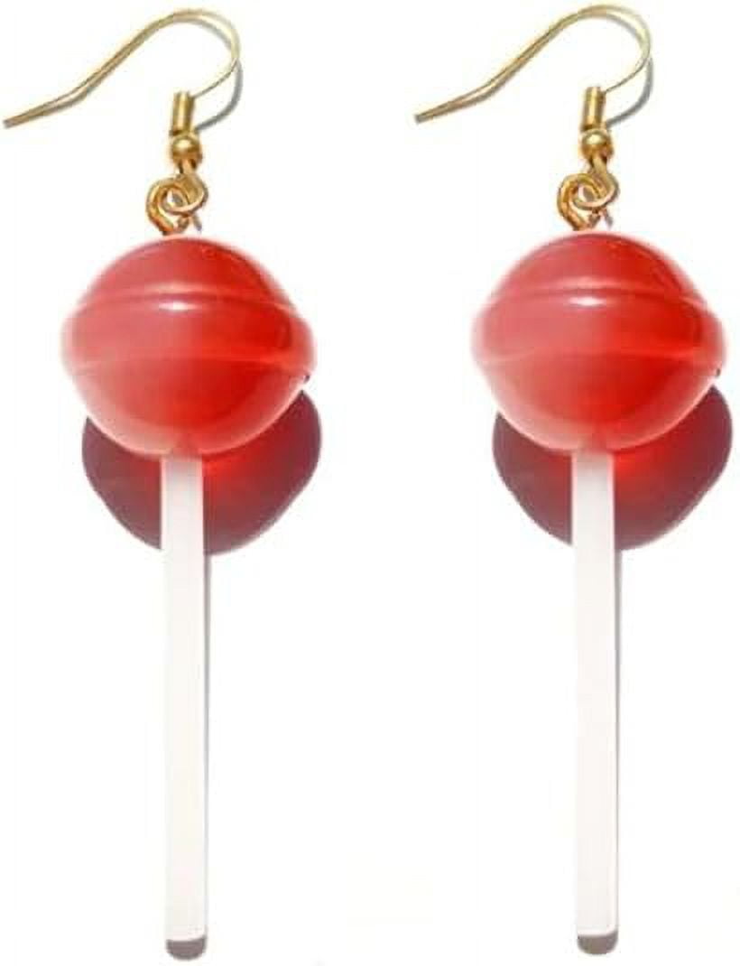 Lollipop Sucker 3D Earring Earrings Candy Sweet Marshmallow Lover ...