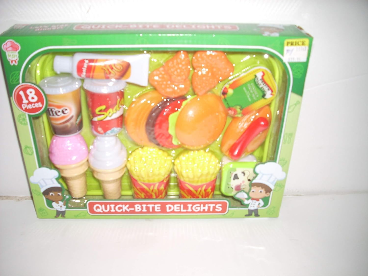 Lollipop Toys Gourmet Play Quick bite Delights Burger, soda, Fries, ice ...