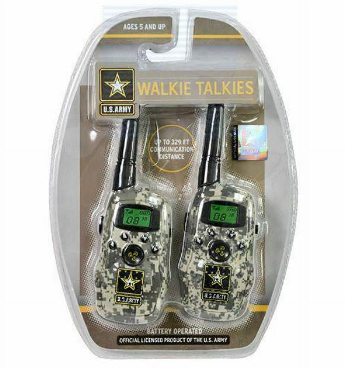 USA Army Kids Camping Outdoor Set - Walkie Talkies in Clamshell Phone ...