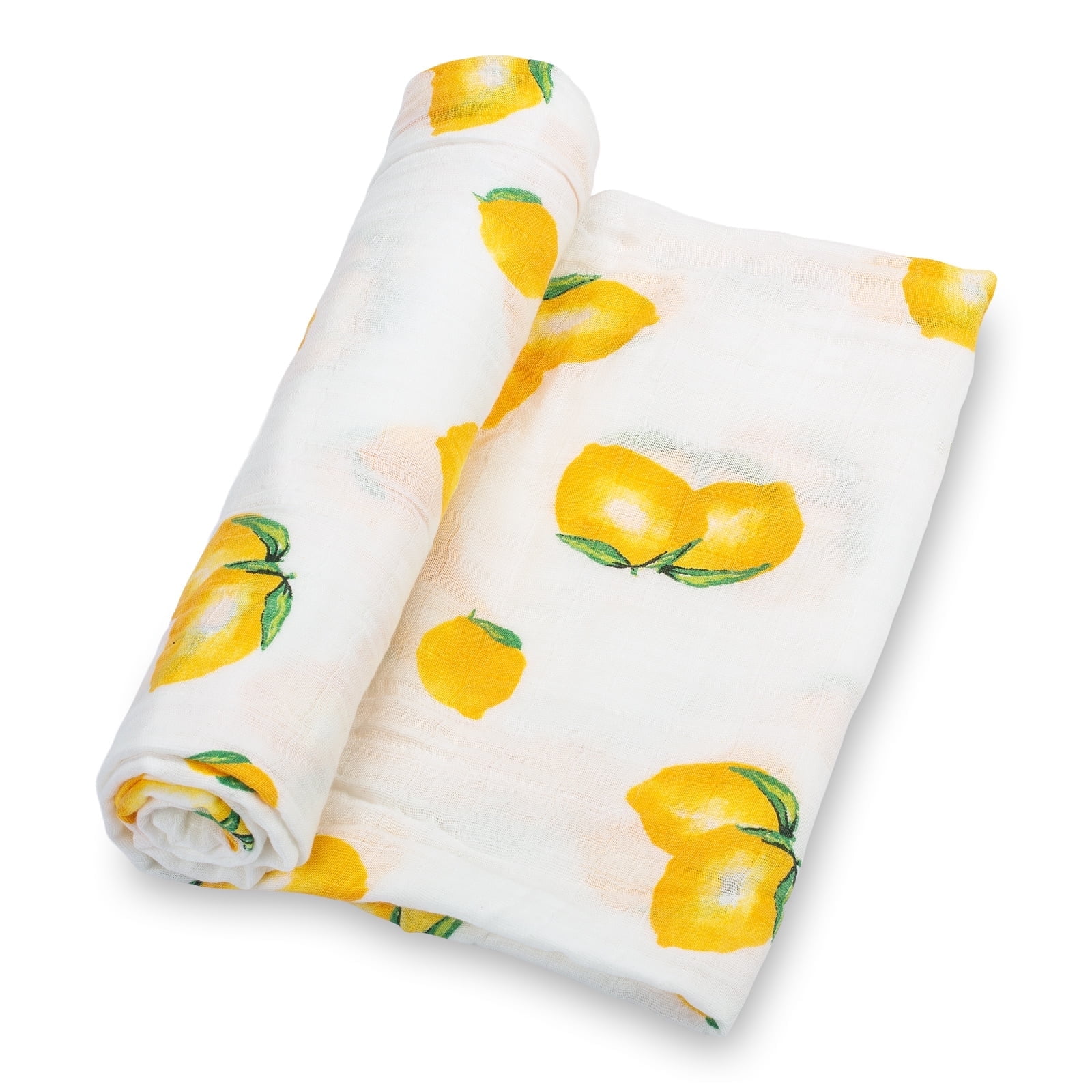 LollyBanks Lemon Citrus Burst Baby Muslin Swaddle Blanket 100% Muslin ...