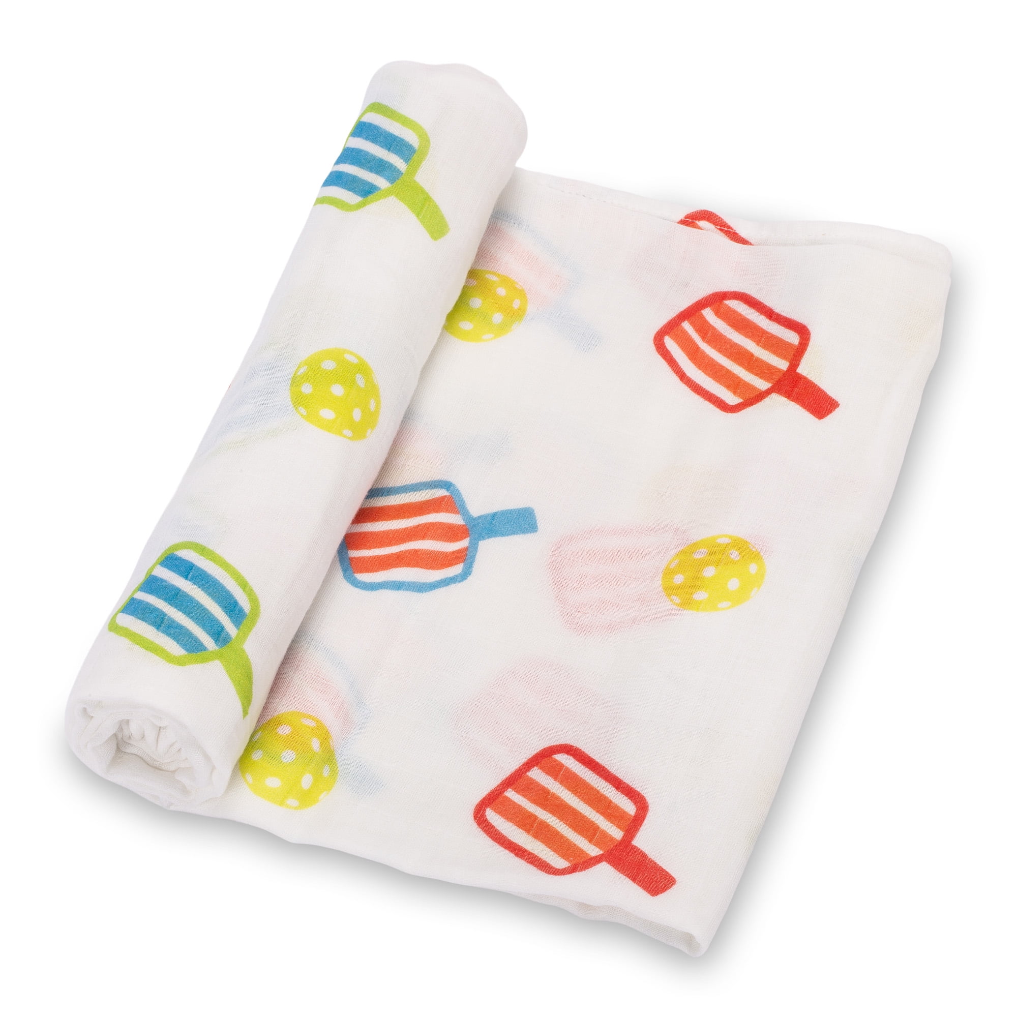 LollyBanks Pickleball Swaddle Blanket 100% Muslin Cotton; 47 x 47 ...