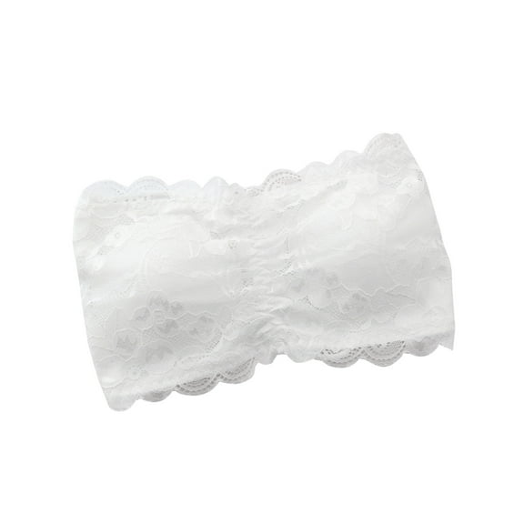 Abomasnow Women's Floral Lace Bralette Bandeau Bra Wirefree Strapless ...