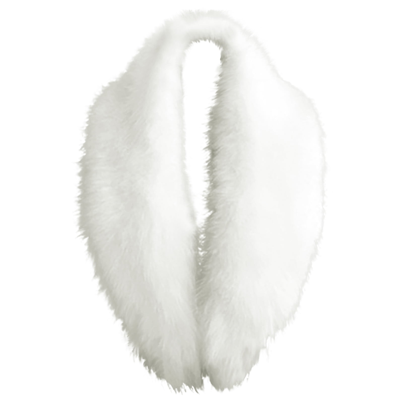 Lolmot Faux Fur Shawl for Women Winter Warm Soft Fluffy Fur Collar ...
