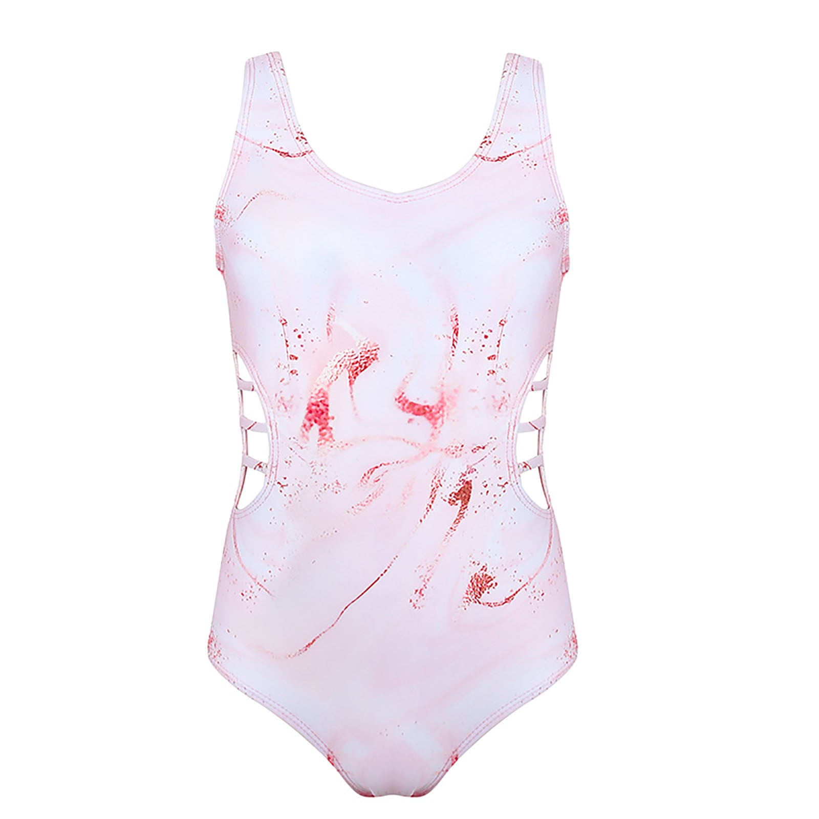 Lolmot Girls One Piece Swimsuits Teens Bathing Suit Straps Kids Cute ...