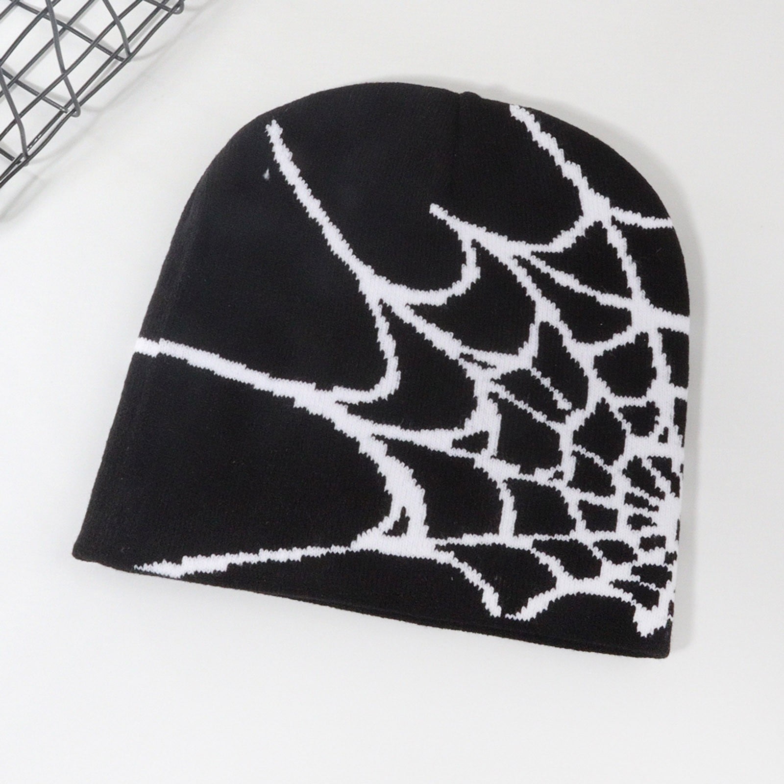 Luxalzxs Halloween Knit Beanie Hat, Unisex Gothic Warm Winter Knitted ...