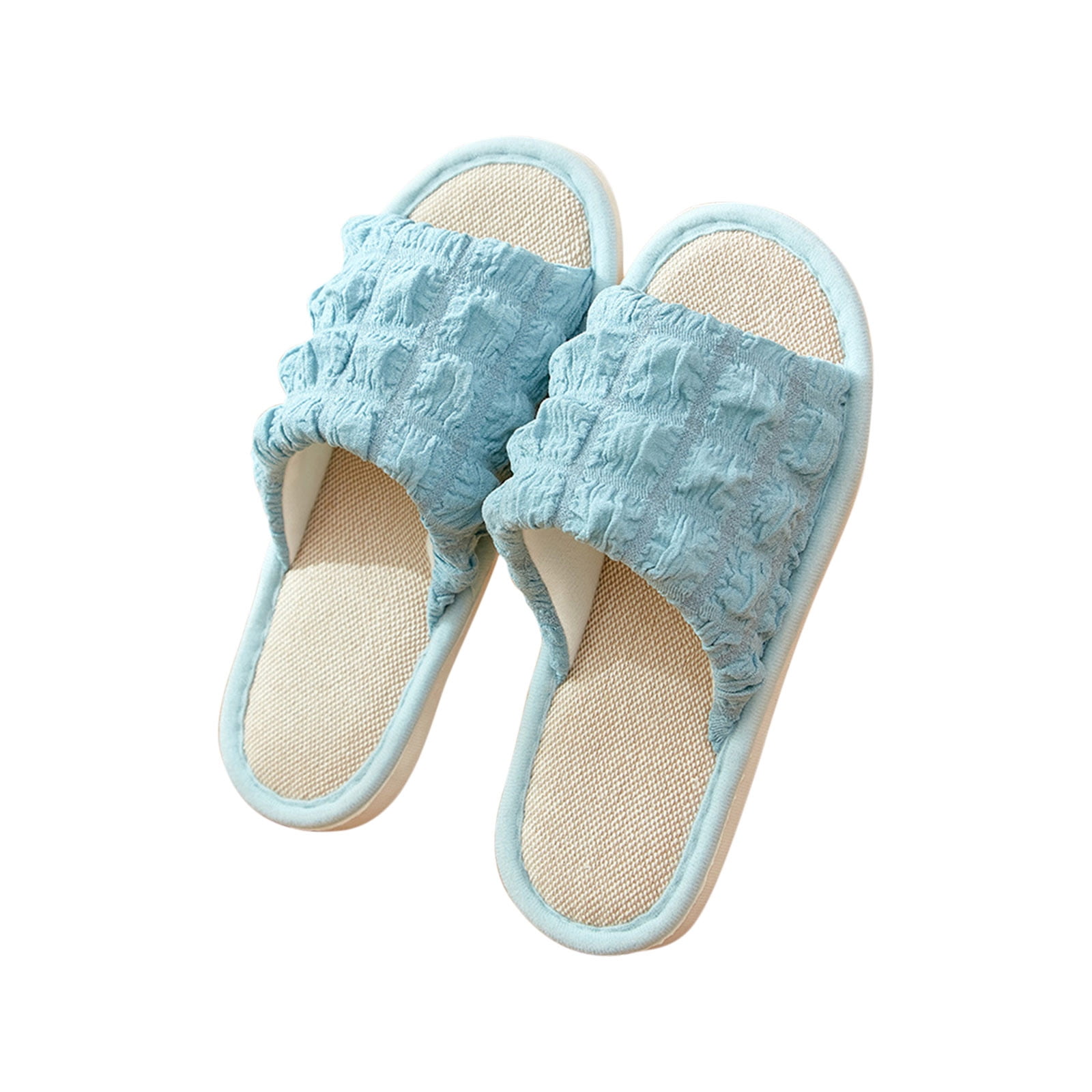 Lolmot House Slippers for Women Spring/Autumn Cotton Breathable Open ...