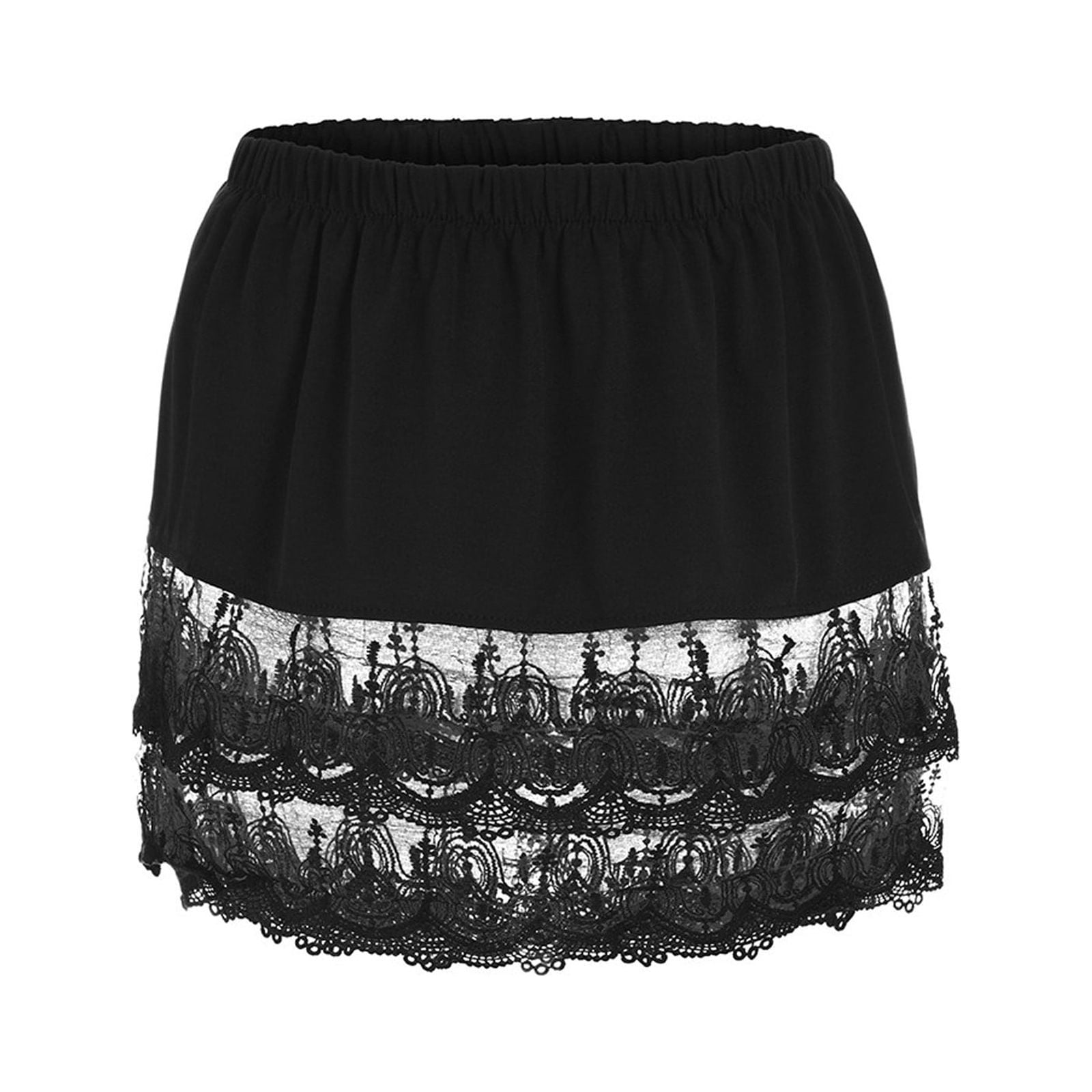 Lolmot Lace Shirt Extender for Women Layered Tiered Sheer Lace Trim ...