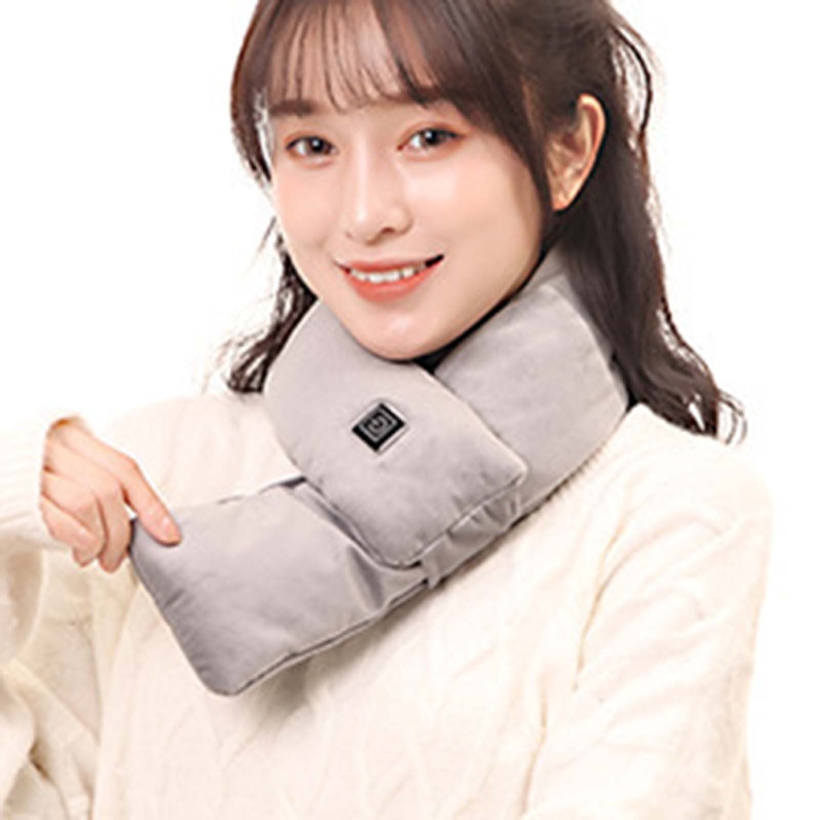 Lolmot Rechargeable Neck Heating Scarf for Women,Heating Pad for Neck ...