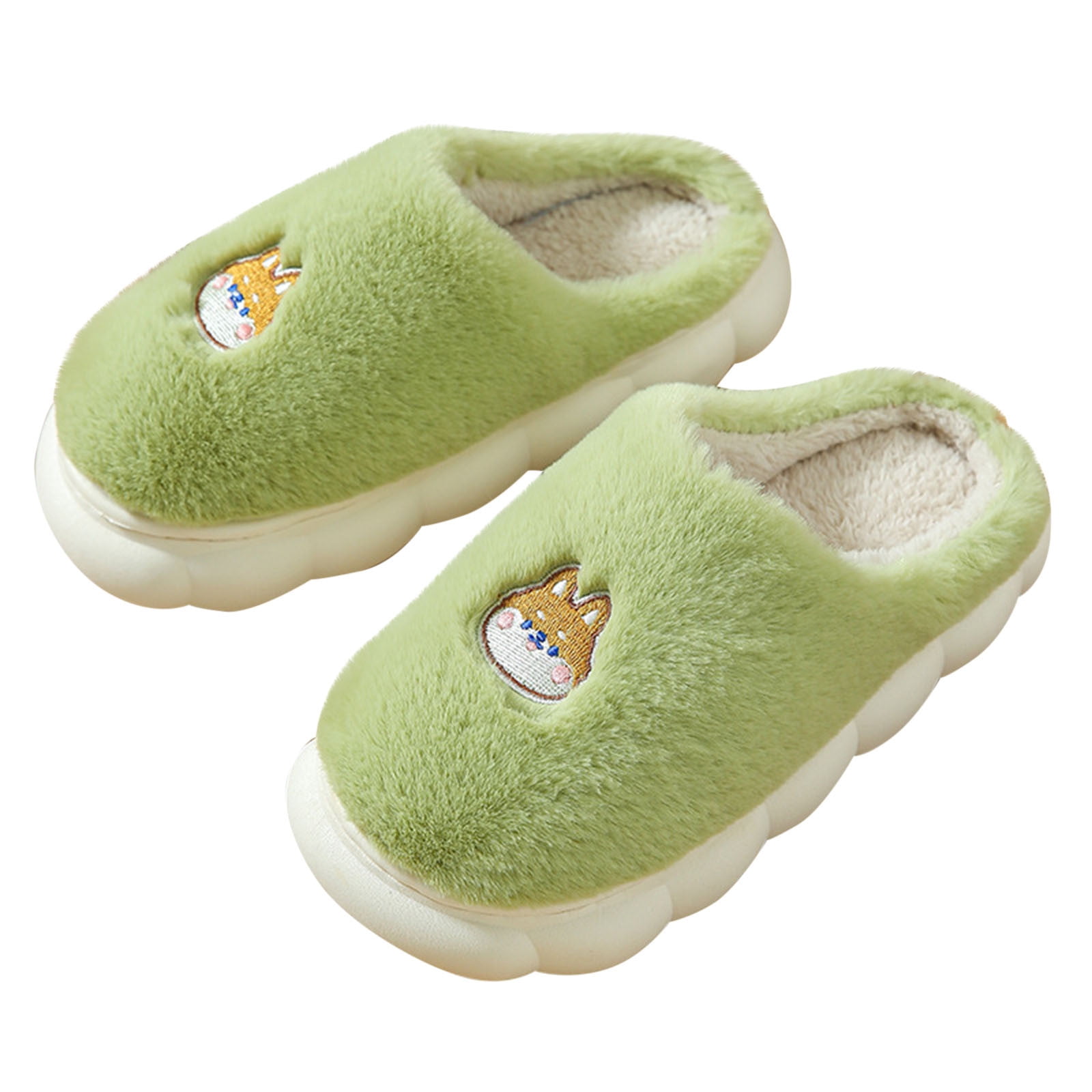 Lolmot Slippers for Women/Men Indoor and Outdoor Winter Warm Plush ...