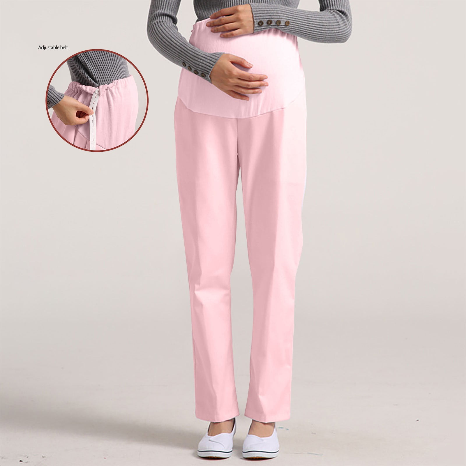 Lolmot Women Maternity Scrubs Pant Medical Workwear Revolution Straight ...