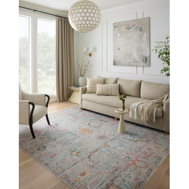Loloi II Skye Oriental Sea / Rust Area Rug - Walmart.com
