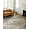 Loloi II Hathaway Printed Oriental Steel / Ivory Area Rug - Walmart.com