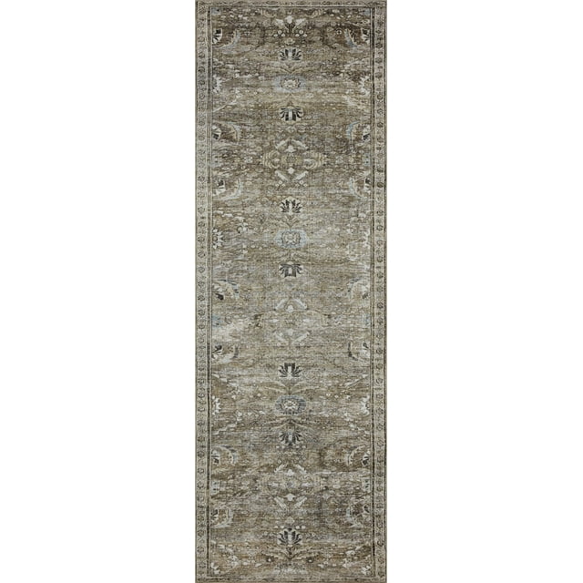 Loloi II Layla LAY-13 Printed Antique / Moss Oriental Area Rug 2'-0" x ...