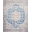 Loloi II Layla Printed Oriental Distressed Red / Navy Area Rug ...