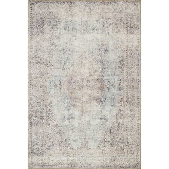 Loloi II Loren Collection Lq-04 Silver/Slate Oriental Area Rug 1'-6" x ...