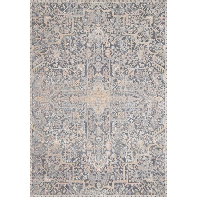 Loloi II Lucia Oriental Charcoal / Multi Area Rug - Walmart.com