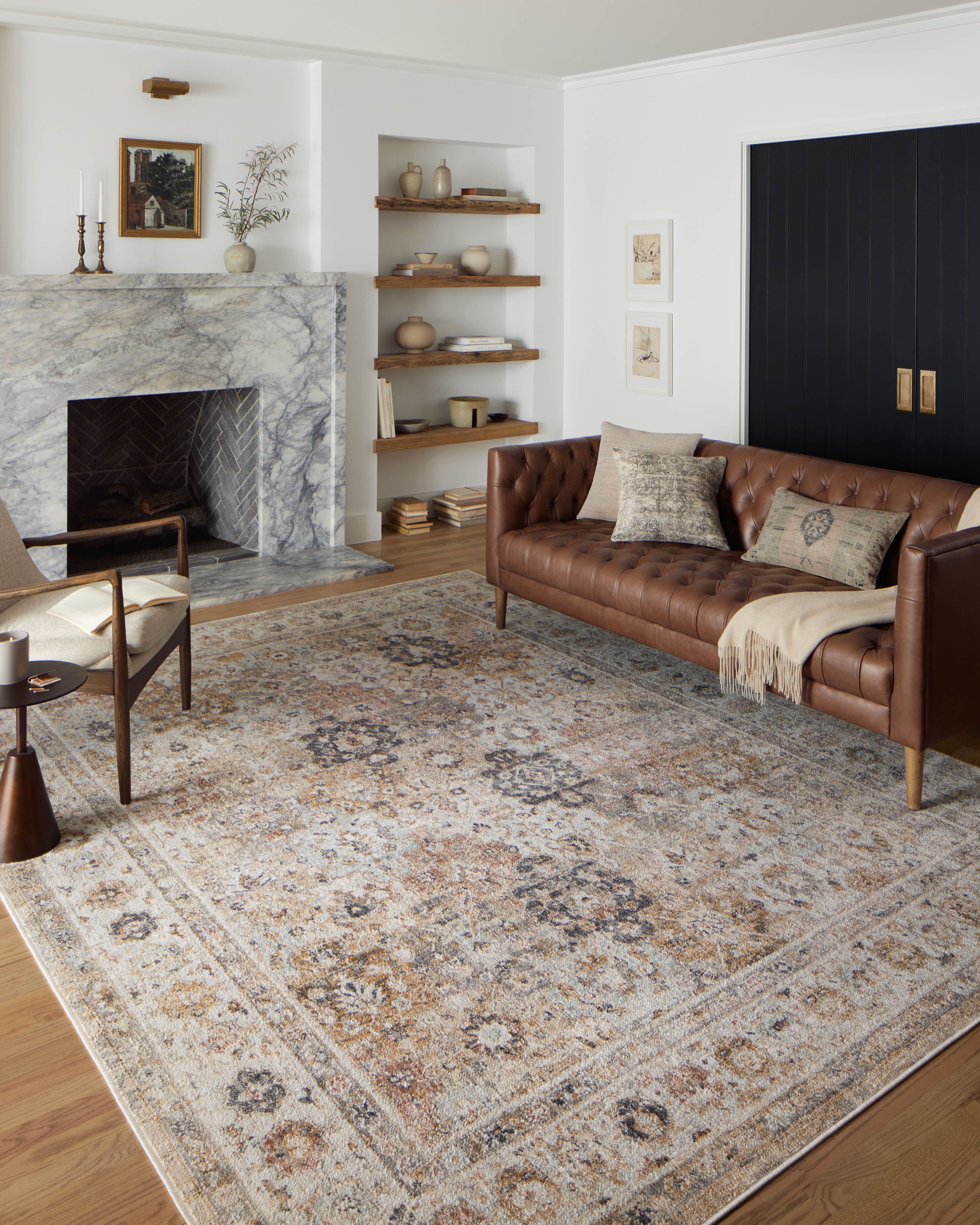 Loloi II Monroe Beige / Multi 5'-3" x 7'-9" Area Rug - Walmart.com