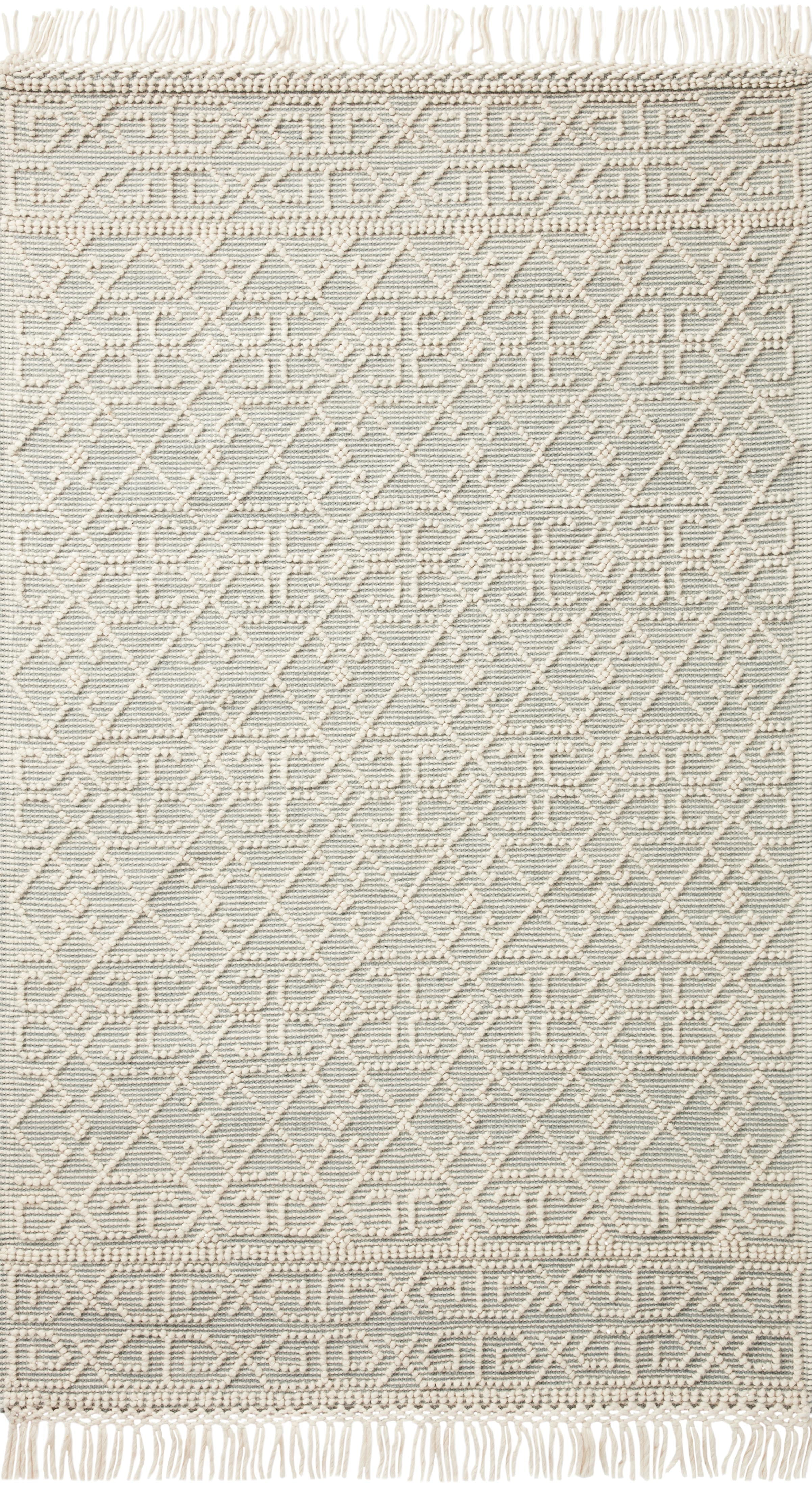 Loloi Noelle Ivory / Blue Geometric Area Rug 2'-6" x 7'-6" - Walmart ...