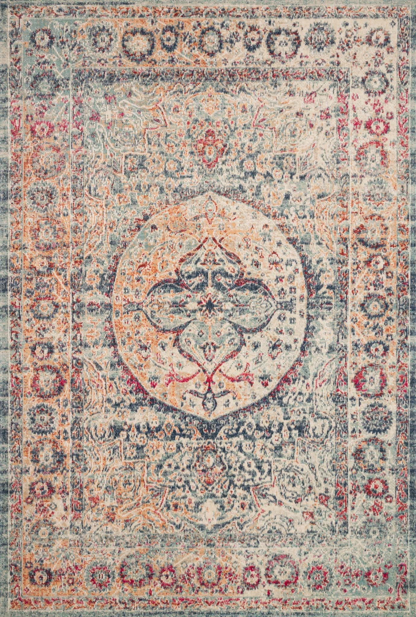 Loloi II Nour Oriental Blue / Multi Area Rug - Walmart.com