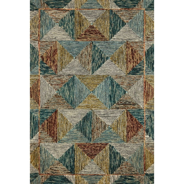 Loloi II Spectrum Geometric Lagoon / Spice Area Rug - Walmart.com