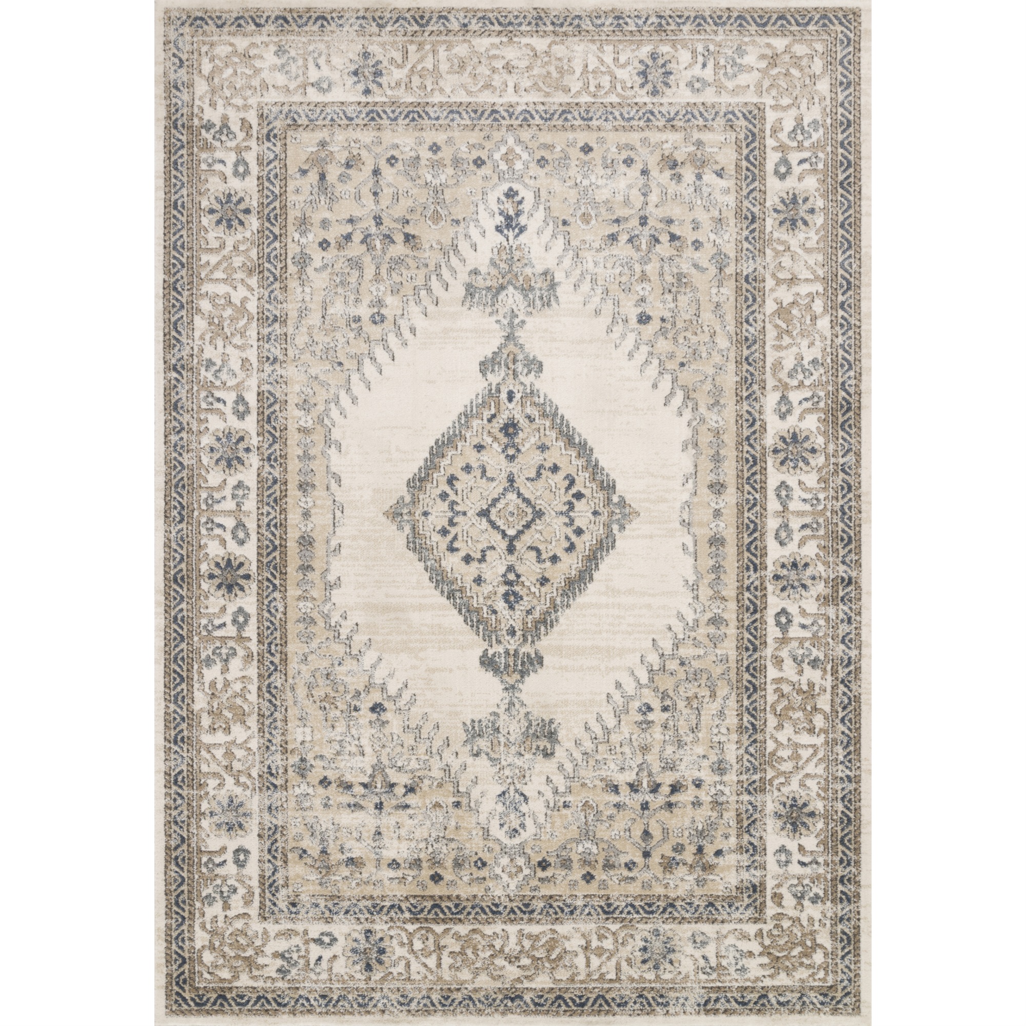 Loloi II Teagan Oriental Sky / Natural Area Rug - Walmart.com