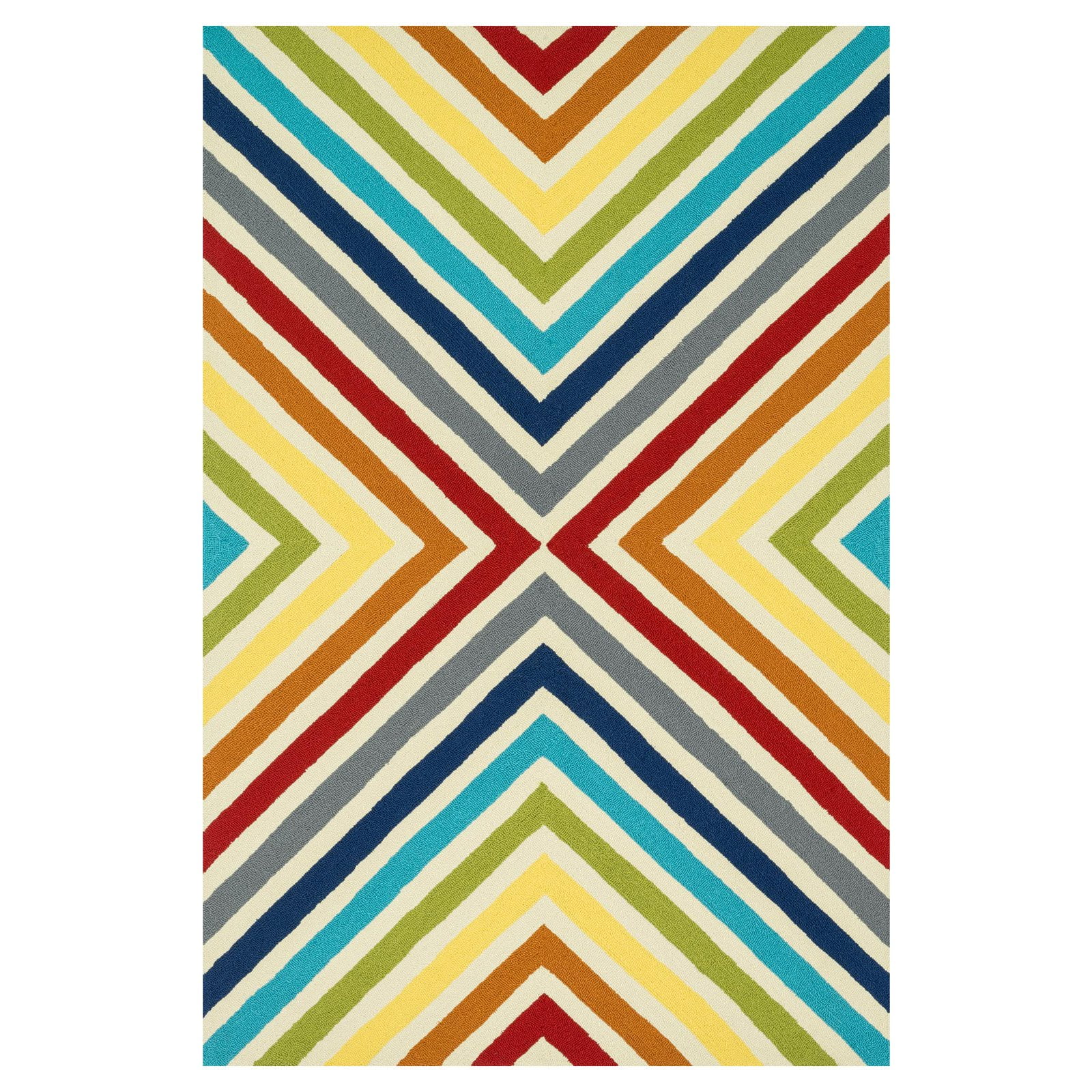 Loloi Rugs Palm Springs 01ML00 Indoor / Outdoor Hand Hooked ...