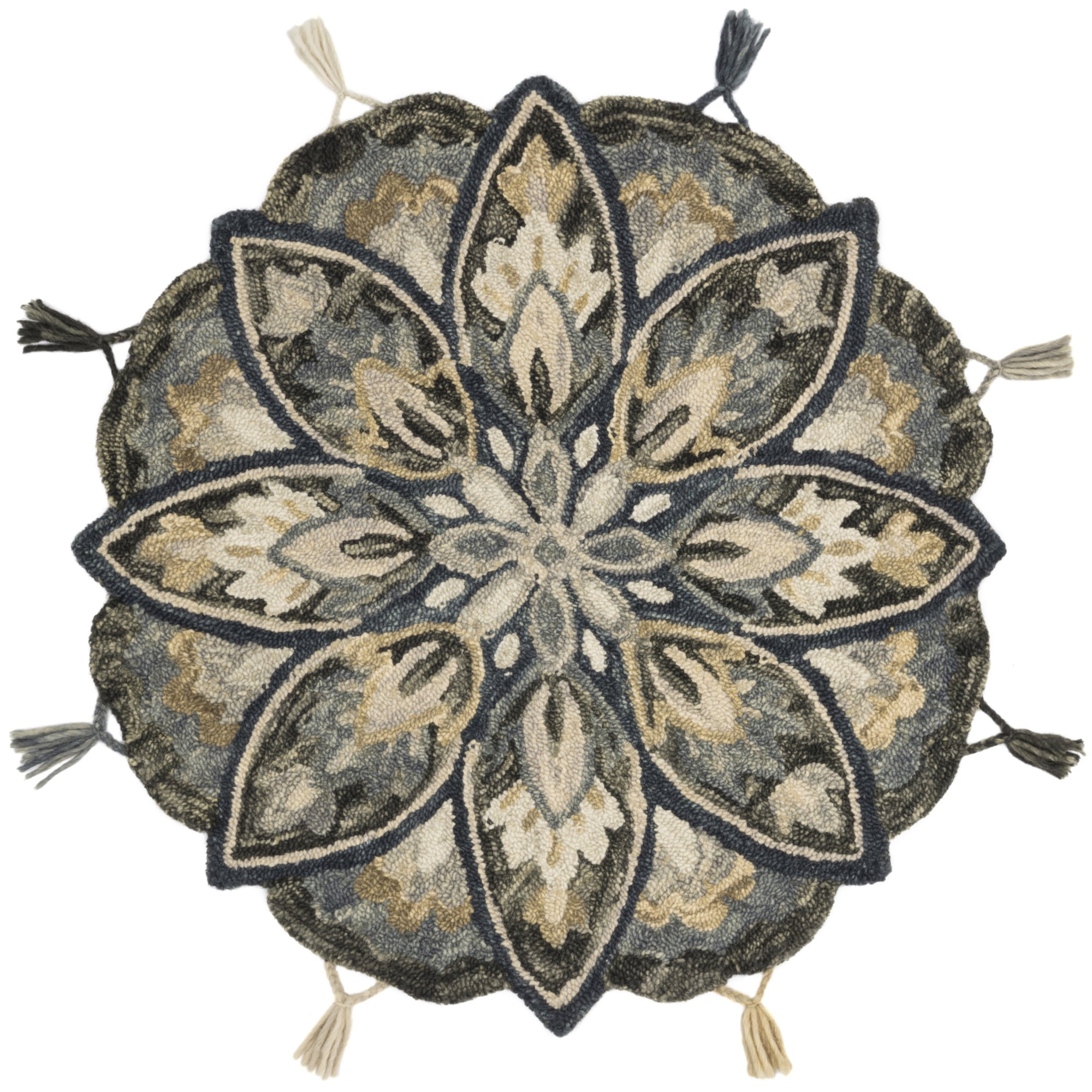 Loloi Rugs Remyru-14-300R Remy 3' Round Wool Traditional Throw Rug ...