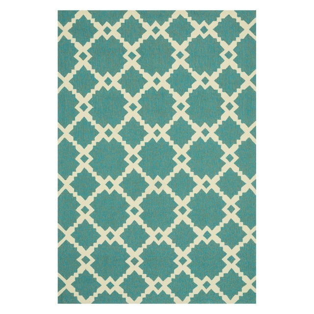 Loloi Ventura Indoor / Outdoor Rug - Turquoise / Ivory - Walmart.com