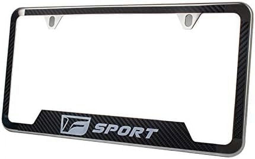 Lolosale Carbon Fiber Vinyl Decal Stainless Steel Metal F Sport Sport ...