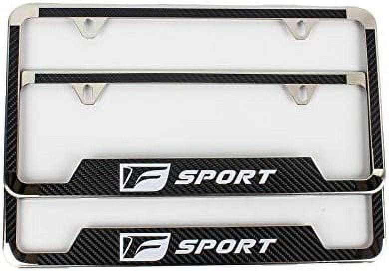 Lolosale Carbon Fiber Vinyl Decal Stainless Steel Metal F Sport Sport ...