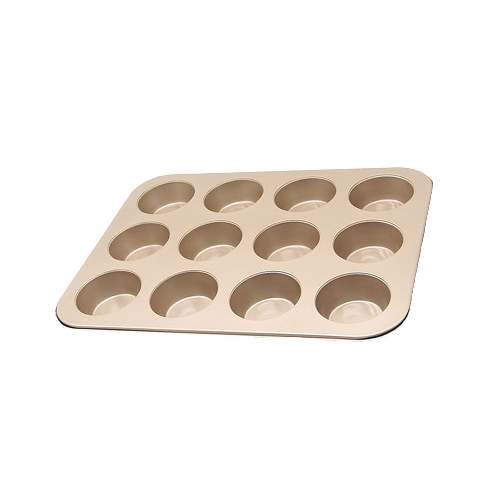 Lolynie 12 Cup Mini Small Muffin Cupcake Pan For Toaster Oven Air Fryer ...