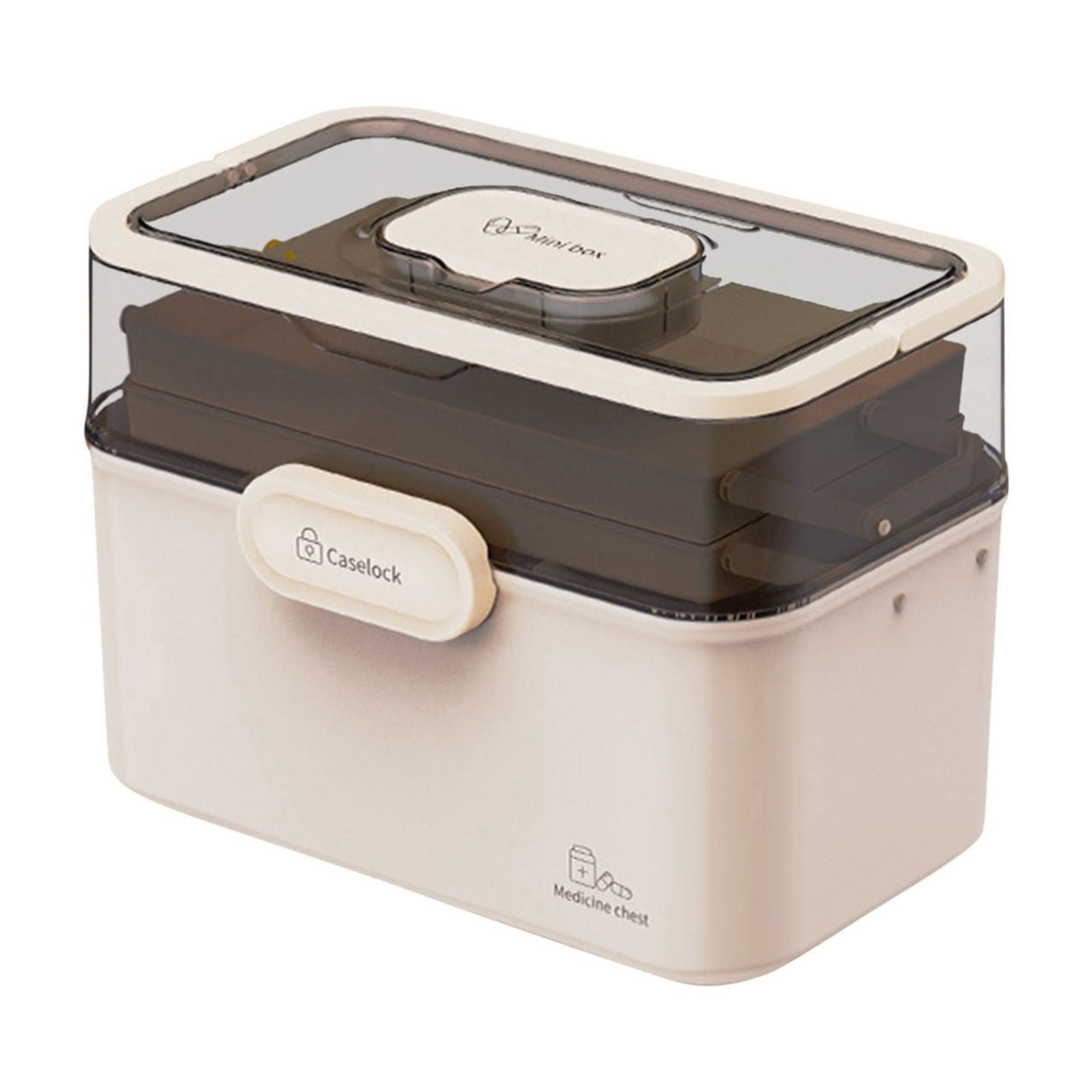Lolynie 3 Tier Portable Storage Organizer With Removable Small & Family ...
