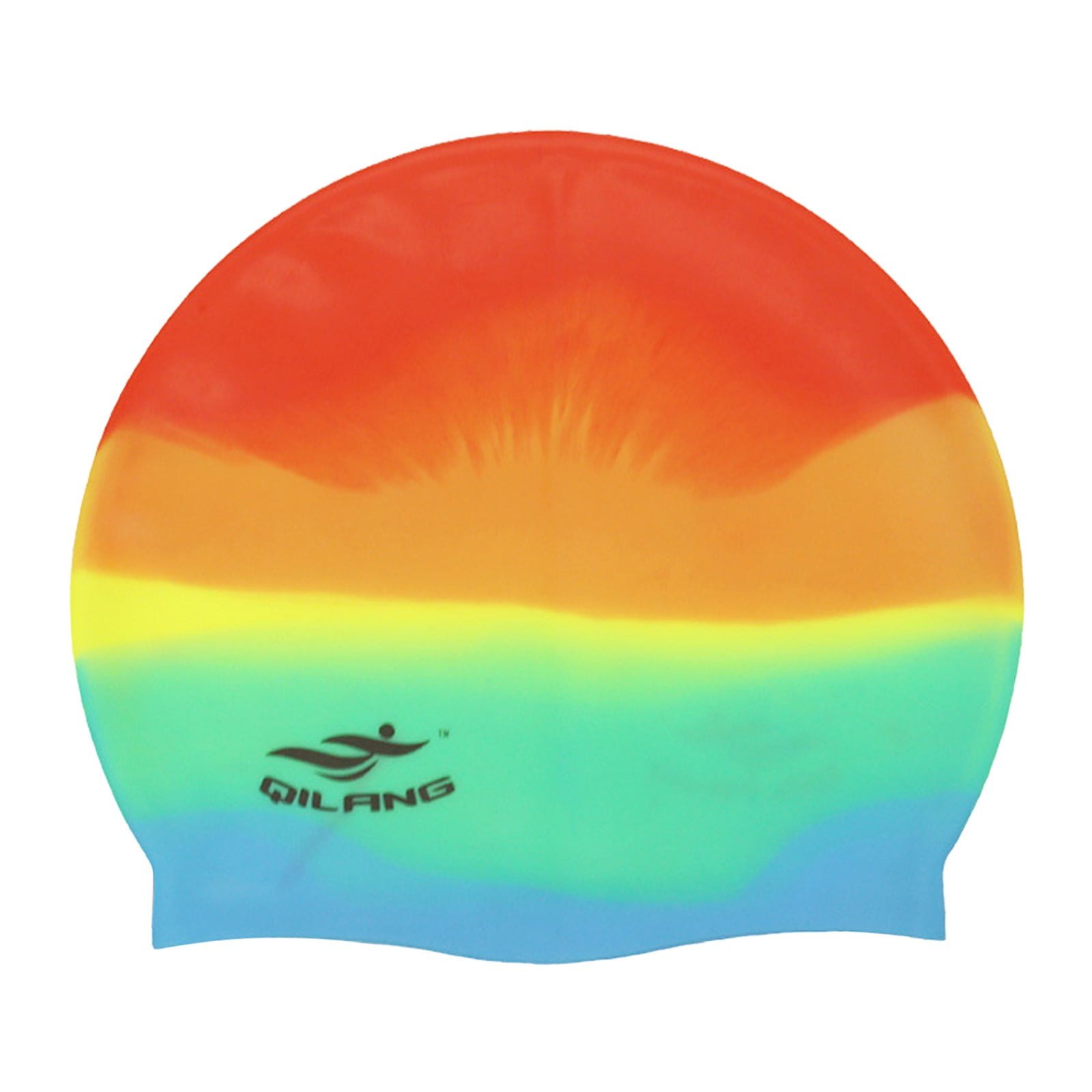 Lolynie 3PCS Silicone Swim Caps for Adults & Kids, High Stretch ...