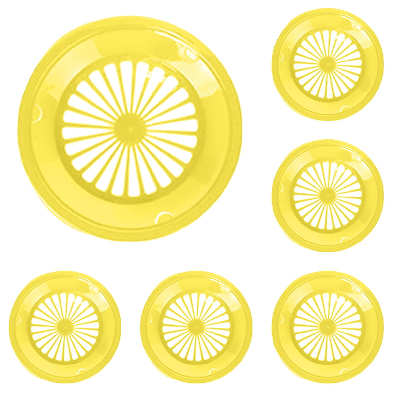 Lolynie 6 Pieces Reusable Plastic Paper Plate Holders 10.3" With Snap ...