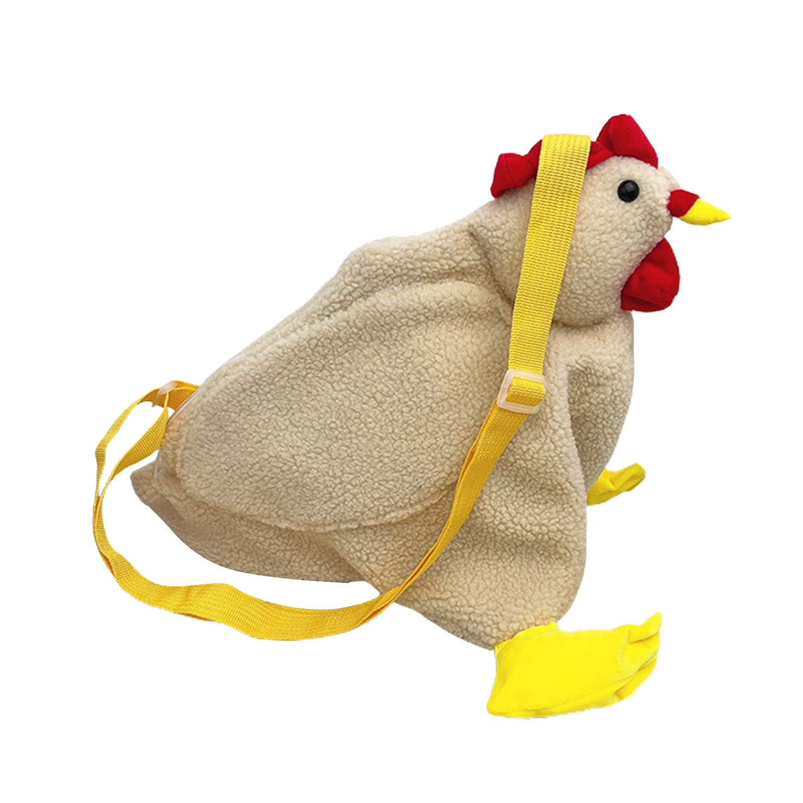 Lolynie Chicken Purse Cute Chicken Bag Fluffy Hen Shoulder Plush ...