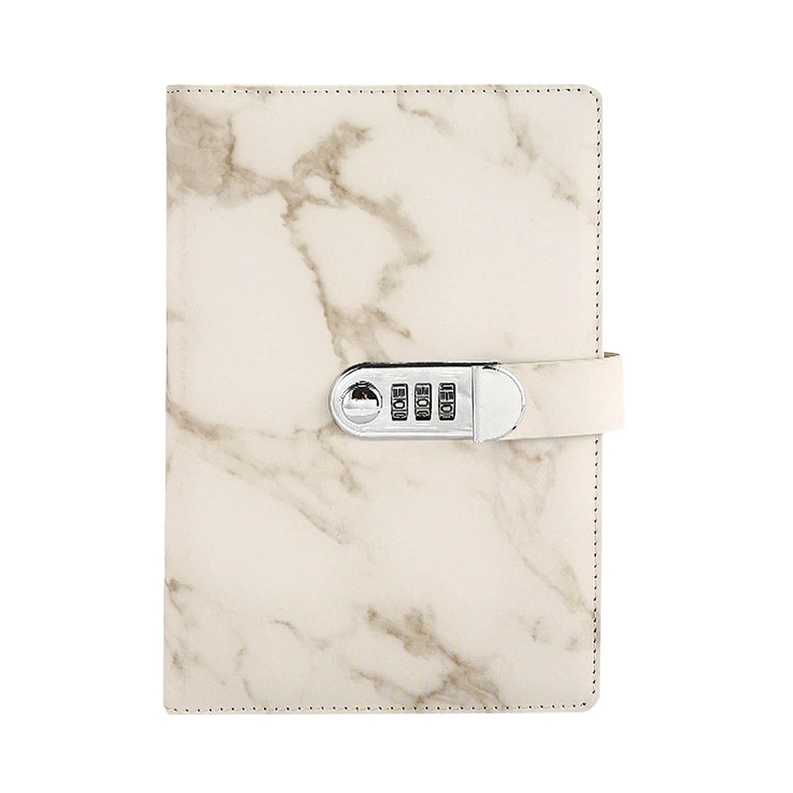 Lolynie Creative Password Lock Journal Pu Leather Combination Lock ...