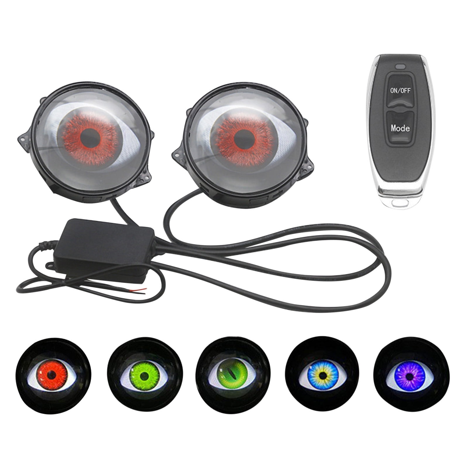 Lolynie Eyes Light For Cars, Led Eyes For Car, Colorful Eye Lamp Soft ...