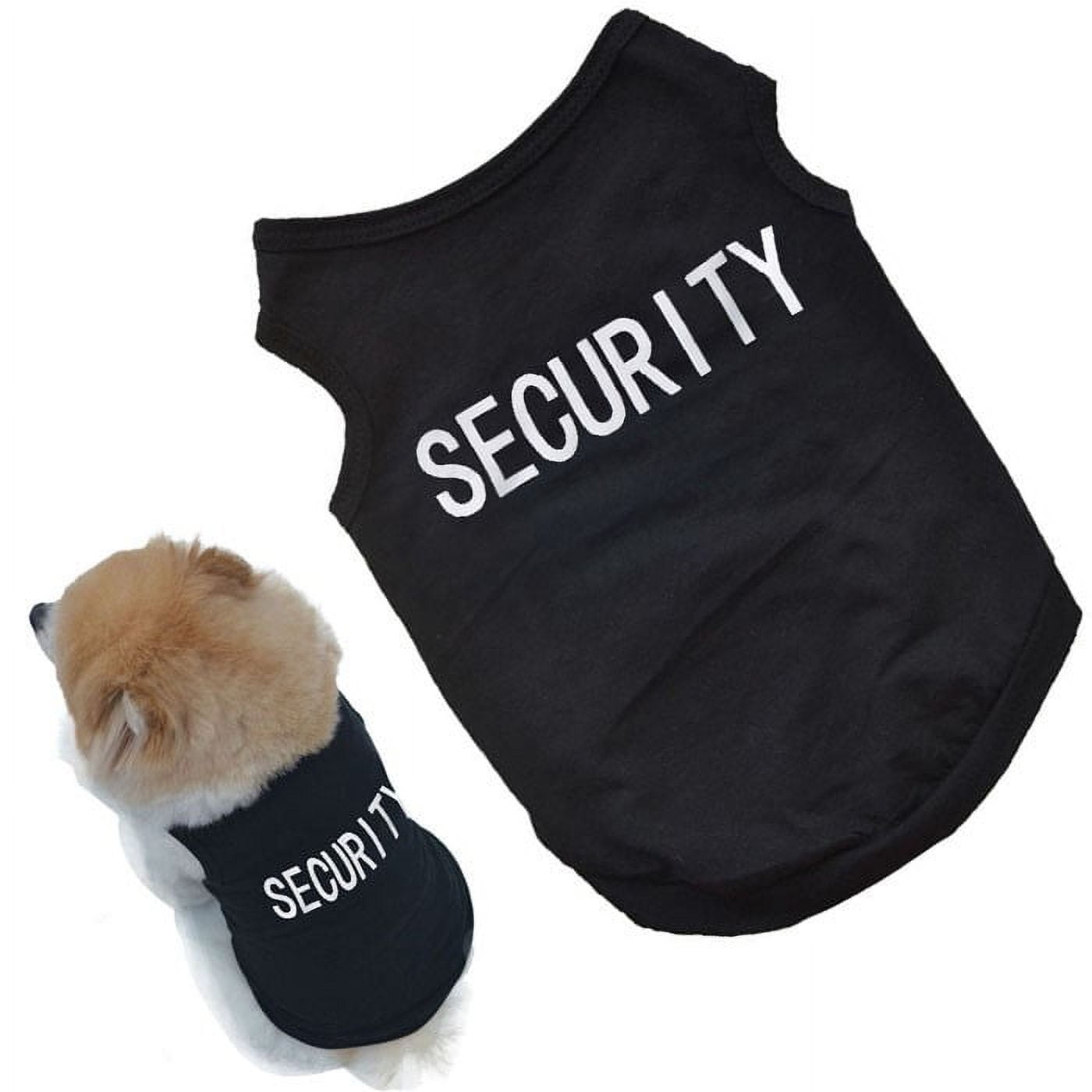 Lolynie Dog Hoodie Security Dog Sweater Soft Brushed Fleece Dog Clothes ...