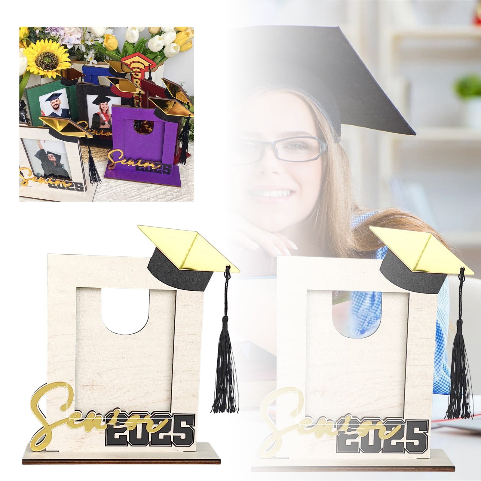 Lolynie Graduation And Start Of School 2025 Wooden Photo Frame Desktop ...
