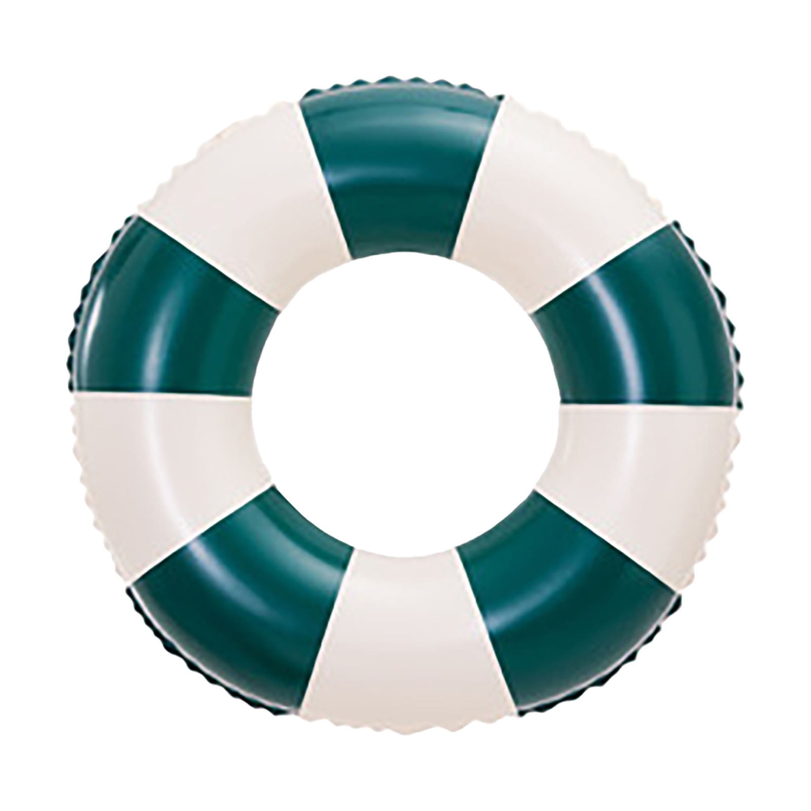 Lolynie Green Striped Pool Float Ring - Classic Inflatable Inner Tube ...