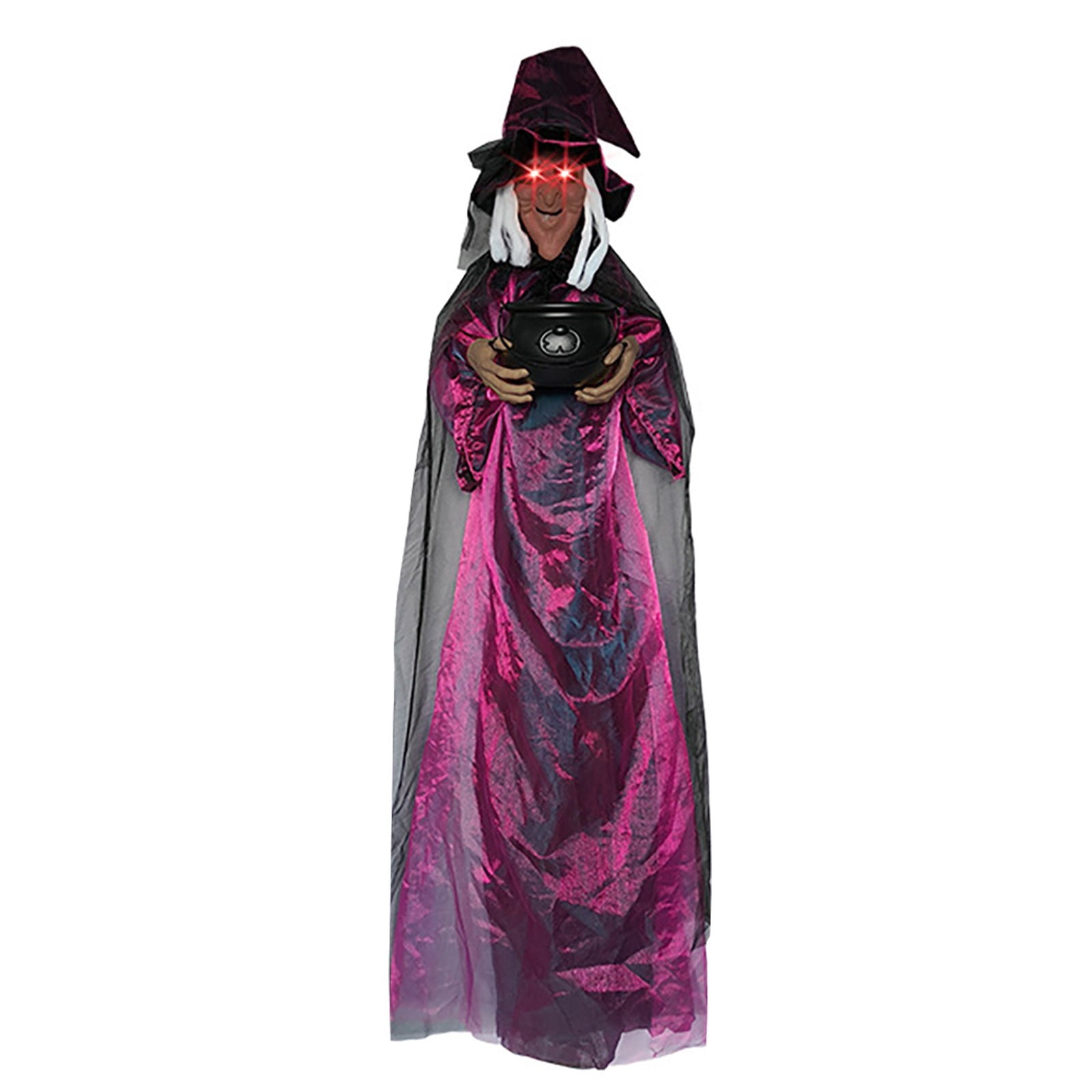 Lolynie Motion-Activated Hanging Witch | Glowing & Screaming Halloween ...