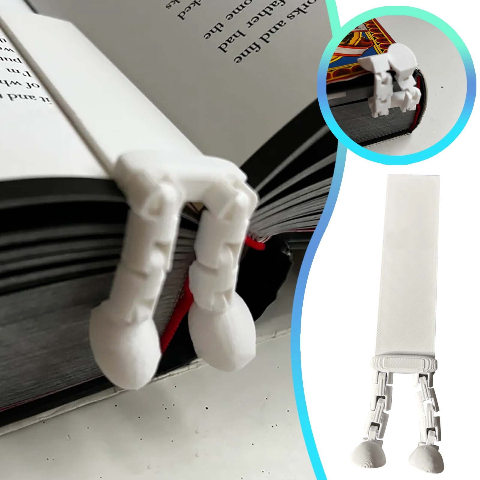 Lolynie Movable Leg Bookmark 3D Printed Bookmark Bookmark For Reading ...
